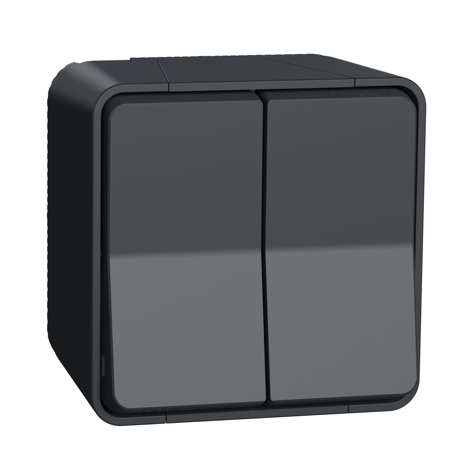 Mureva Styl - double two-way switch - surface mounting - grey ...